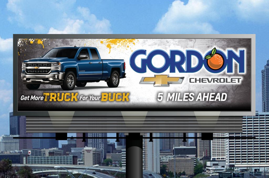 Gordon Chevy - Billboard - Conquest Strategic Marketing